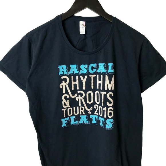Vintage | Tops | 26 Rascal Flatts Rhythm Roots Tour T Shirt American ...